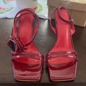 Shoes | Nwt Red Rose Heels | Poshmark